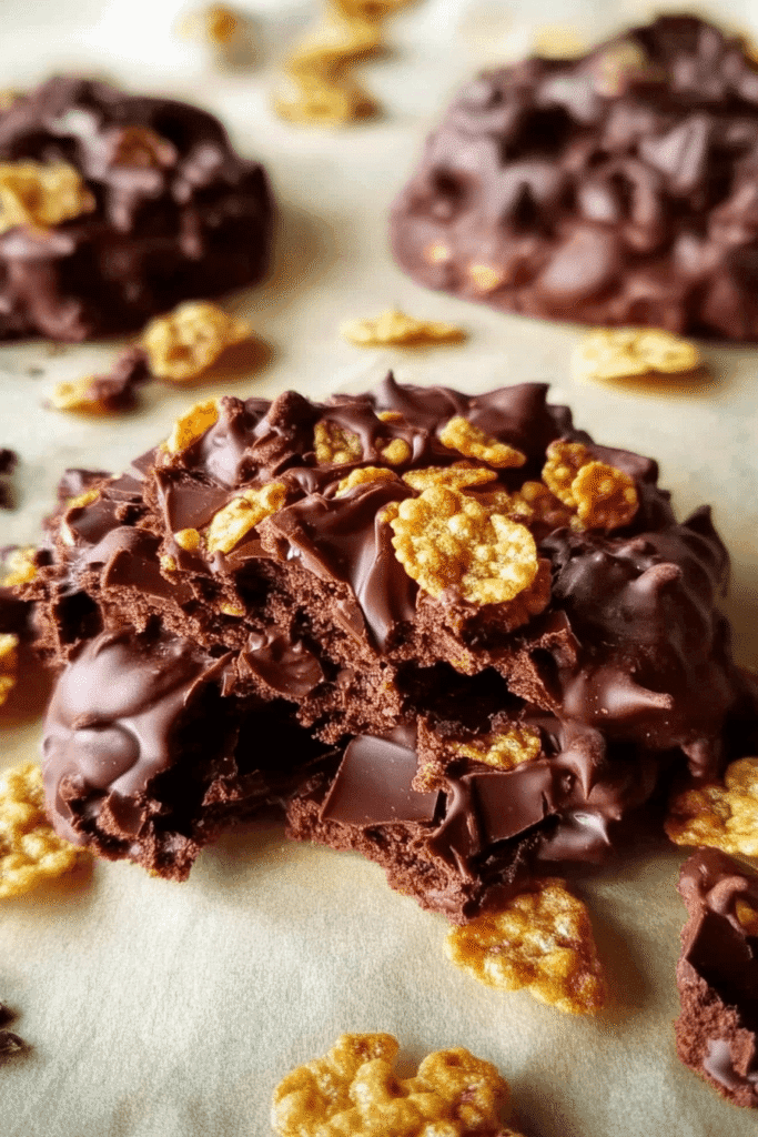Chocolate Cornflakes Cookies: Easy No-Bake - Juicy Cooking