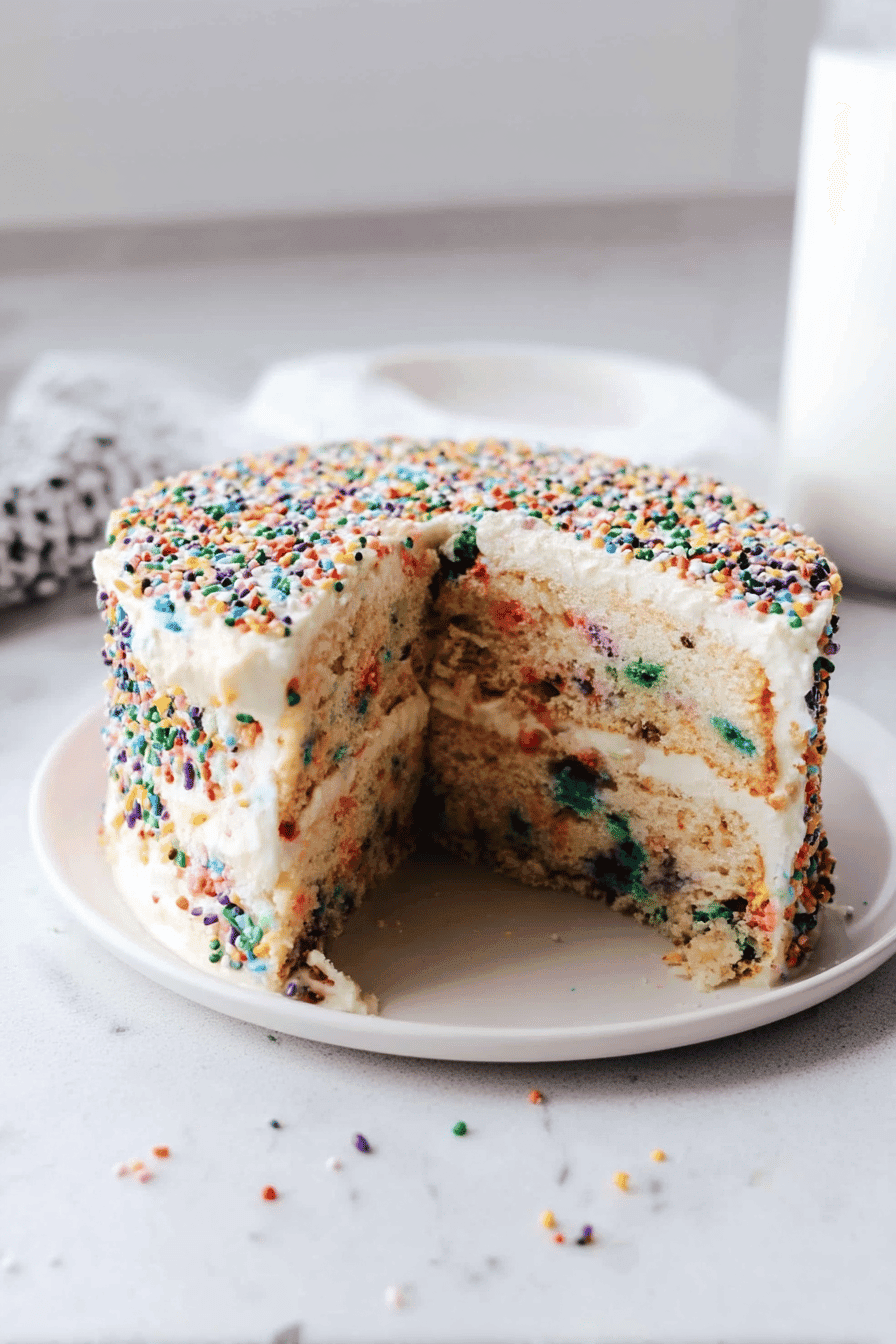 Funfetti Cake Recipe Made From Scratch With Sprinkles