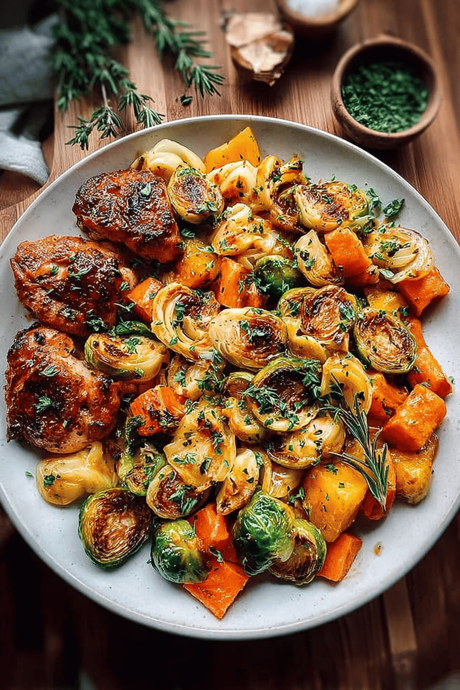 Autumn Chicken Roasted Vegetables With Oven Recipe 2024