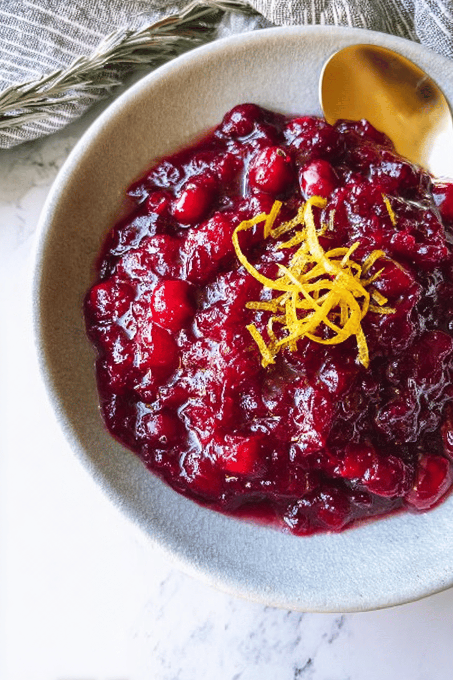 Cranberry Ginger Sauce Recipe With Citrus And Warm Spices