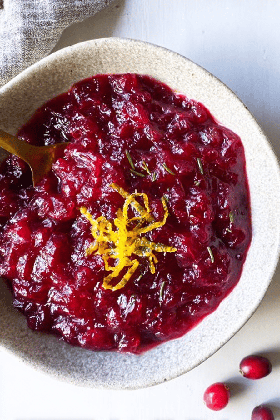 Cranberry Ginger Sauce Recipe With Citrus And Warm Spices