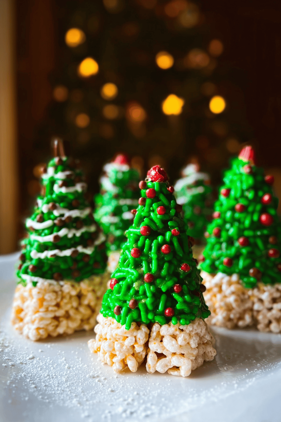 Christmas Tree Rice Krispies Treats Recipe For Holiday Fun
