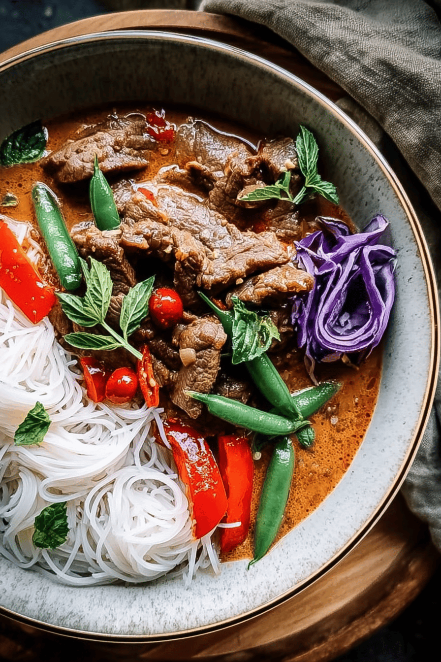 Coconut Red Curry Drip Beef Recipe With Spicy Rich Flavor