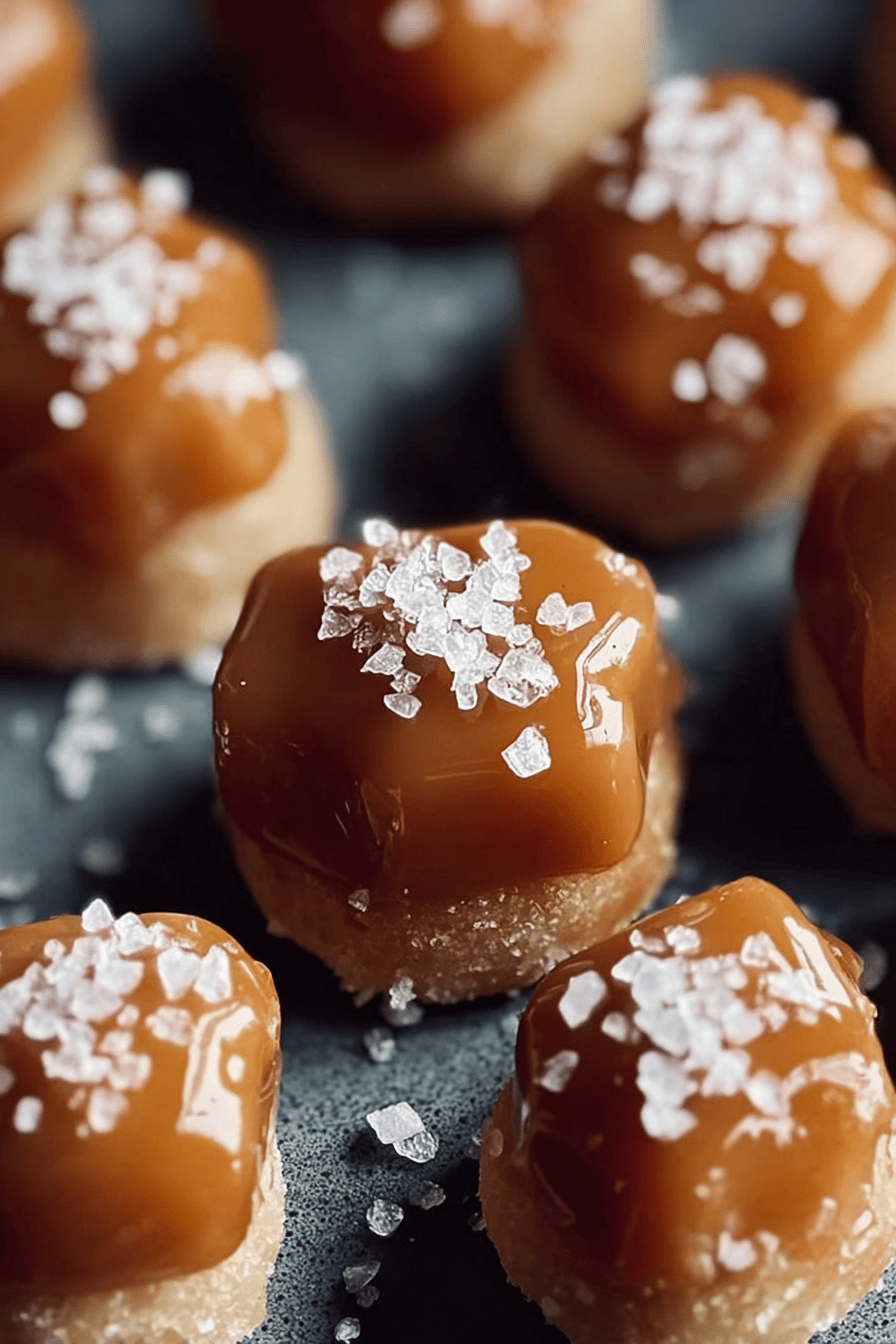 Extra Salted Caramel Bites Recipe With Gooey Chocolate Filling