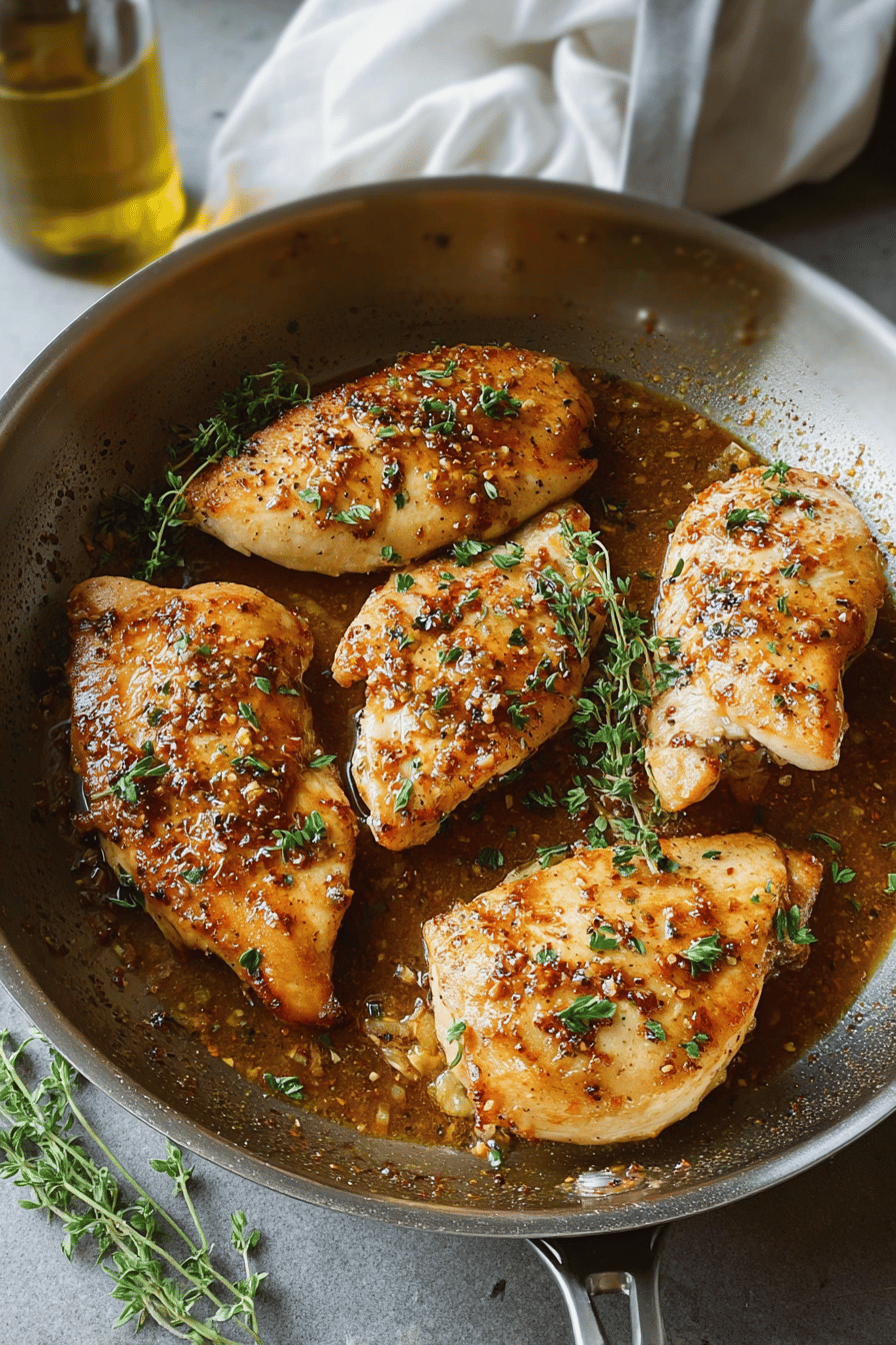 Maple Mustard Skillet Chicken Recipe With Sweet Tangy Flavor
