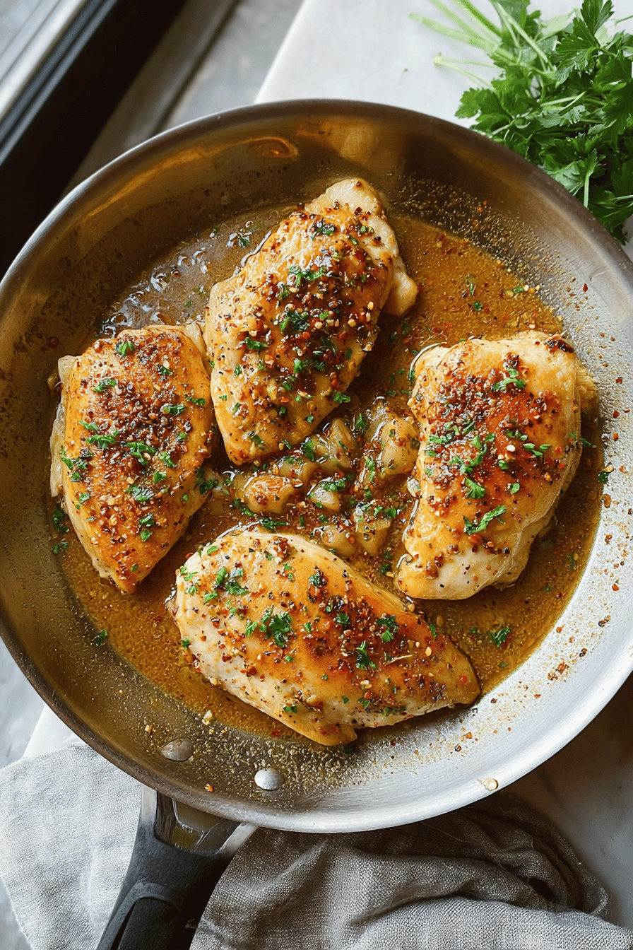 Maple Mustard Skillet Chicken Recipe With Sweet Tangy Flavor