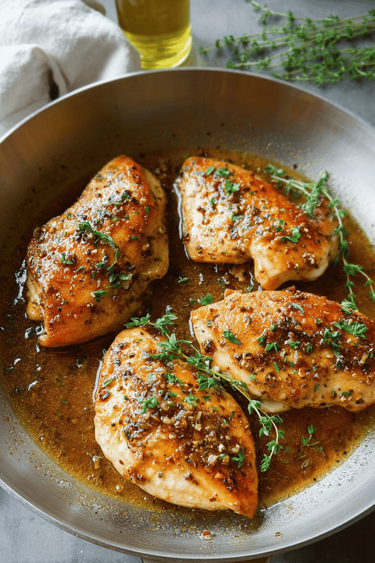 Maple Mustard Skillet Chicken Recipe With Sweet Tangy Flavor