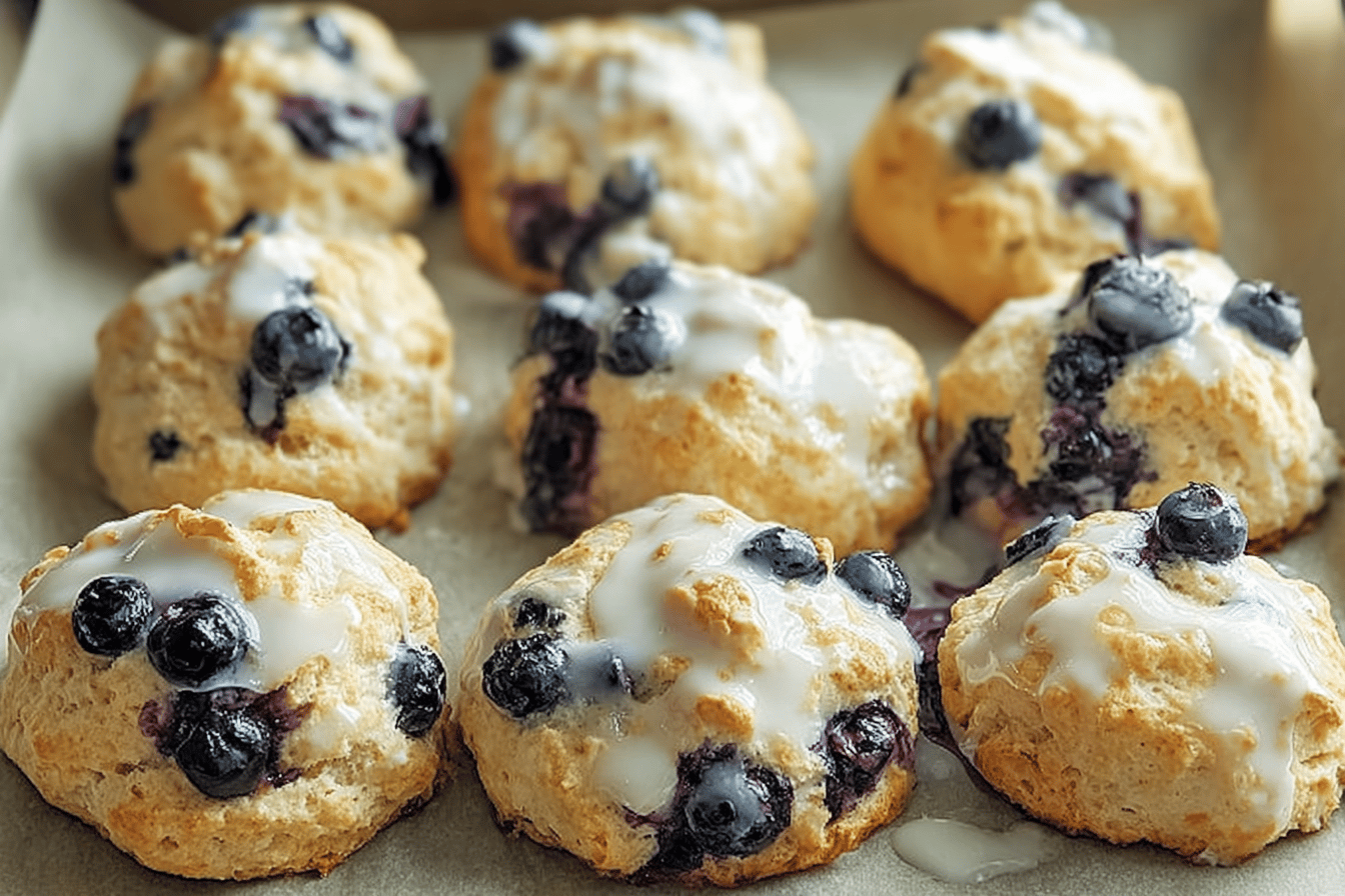 Blueberry Biscuits Recipe With Fresh Berries And Flaky Crust