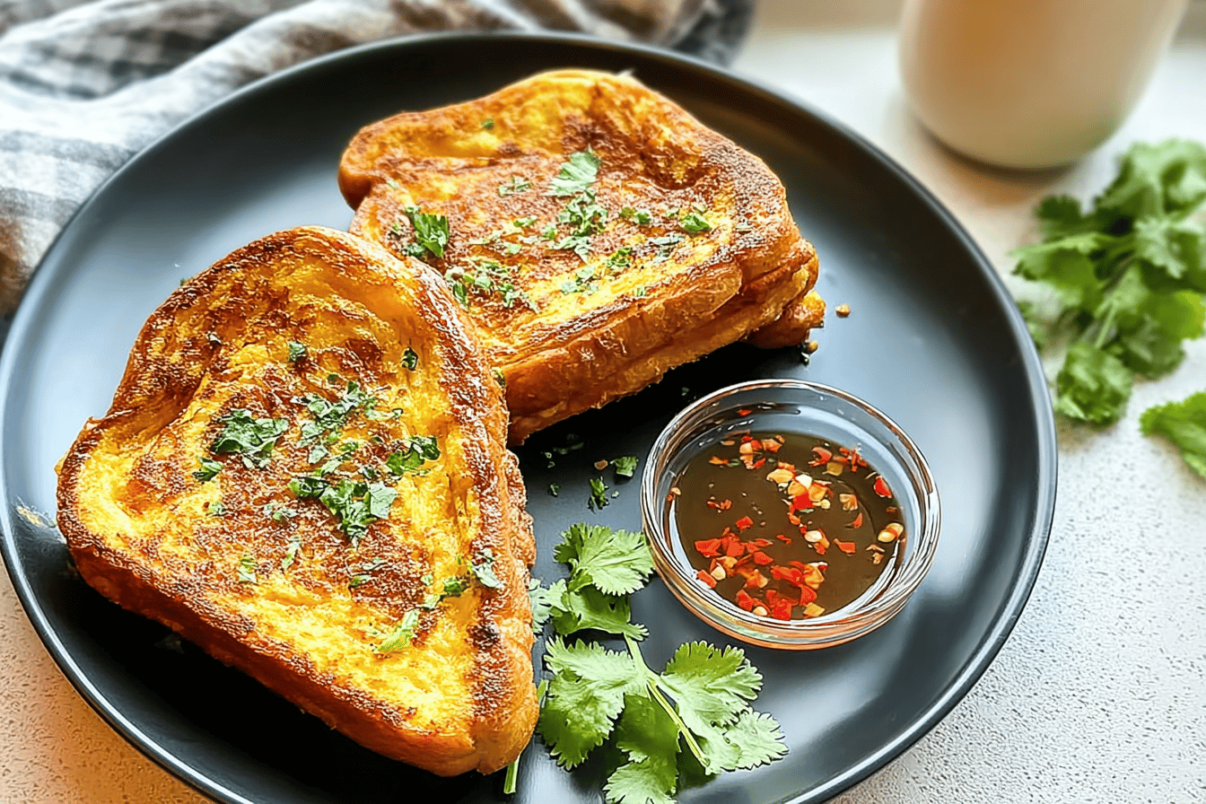 Masala French Toast Recipe With Spicy Savory Flavor