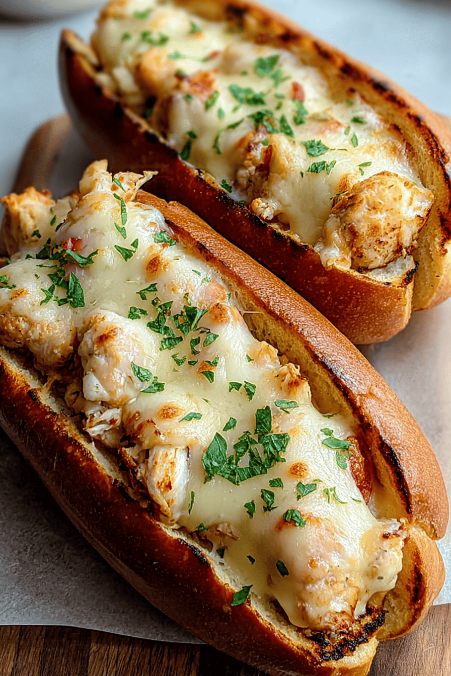 Cheesy Chicken Garlic Sandwich Recipe For A Tasty Snack