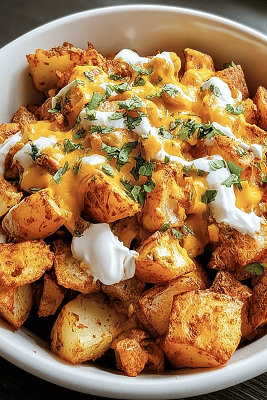 Cheesy Fiesta Potatoes Taco Bell Style With Bold Spices