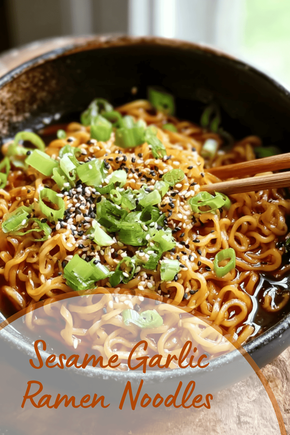 Sesame Garlic Ramen Noodles Recipe With Easy Homemade Sauce