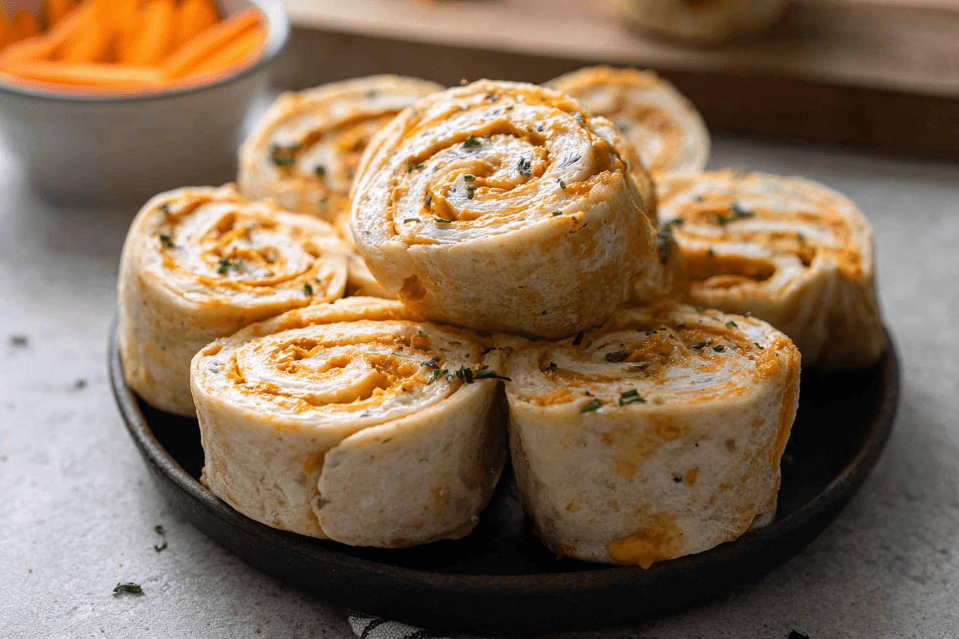 Buffalo Chicken Pinwheels Recipe For Quick Tasty Appetizers
