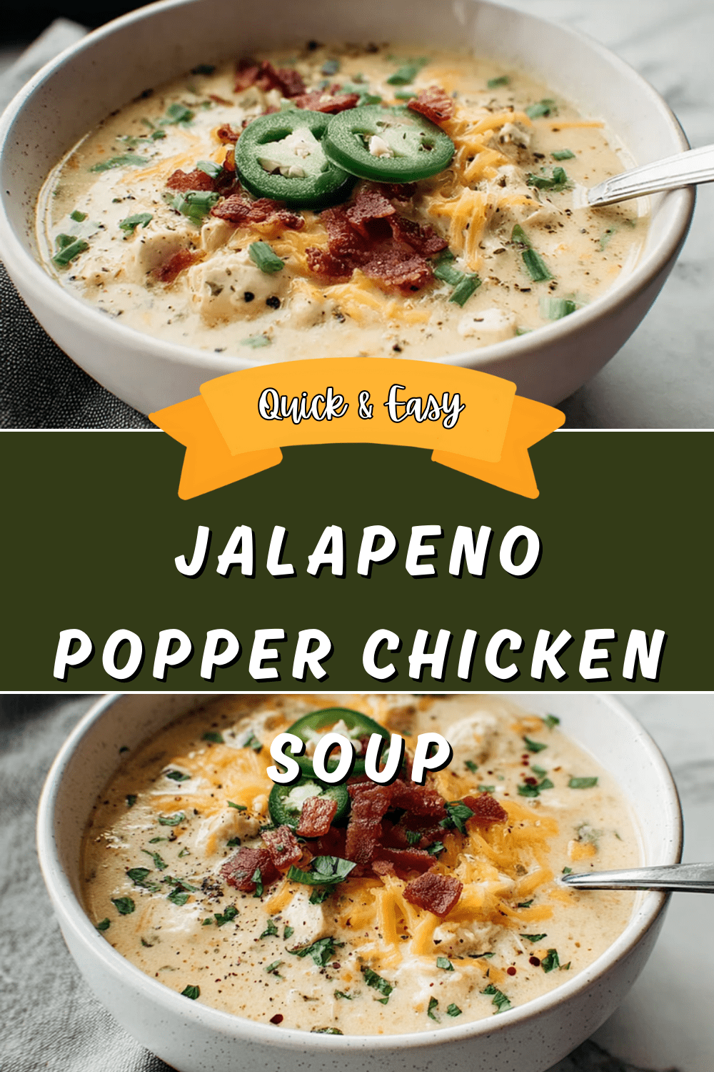 Jalapeno Popper Chicken Soup Recipe With Creamy Spicy Flavor