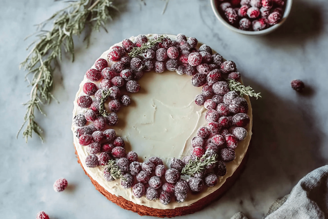 Cranberry Wreath Cake Recipe With 5 Easy Festive Steps