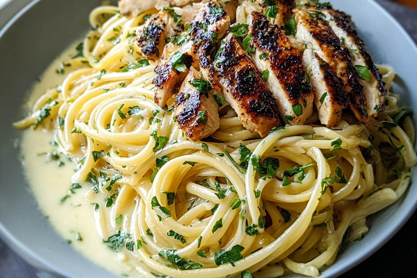 Creamy Garlic Herb Spaghetti Recipe With Fresh Garden Taste